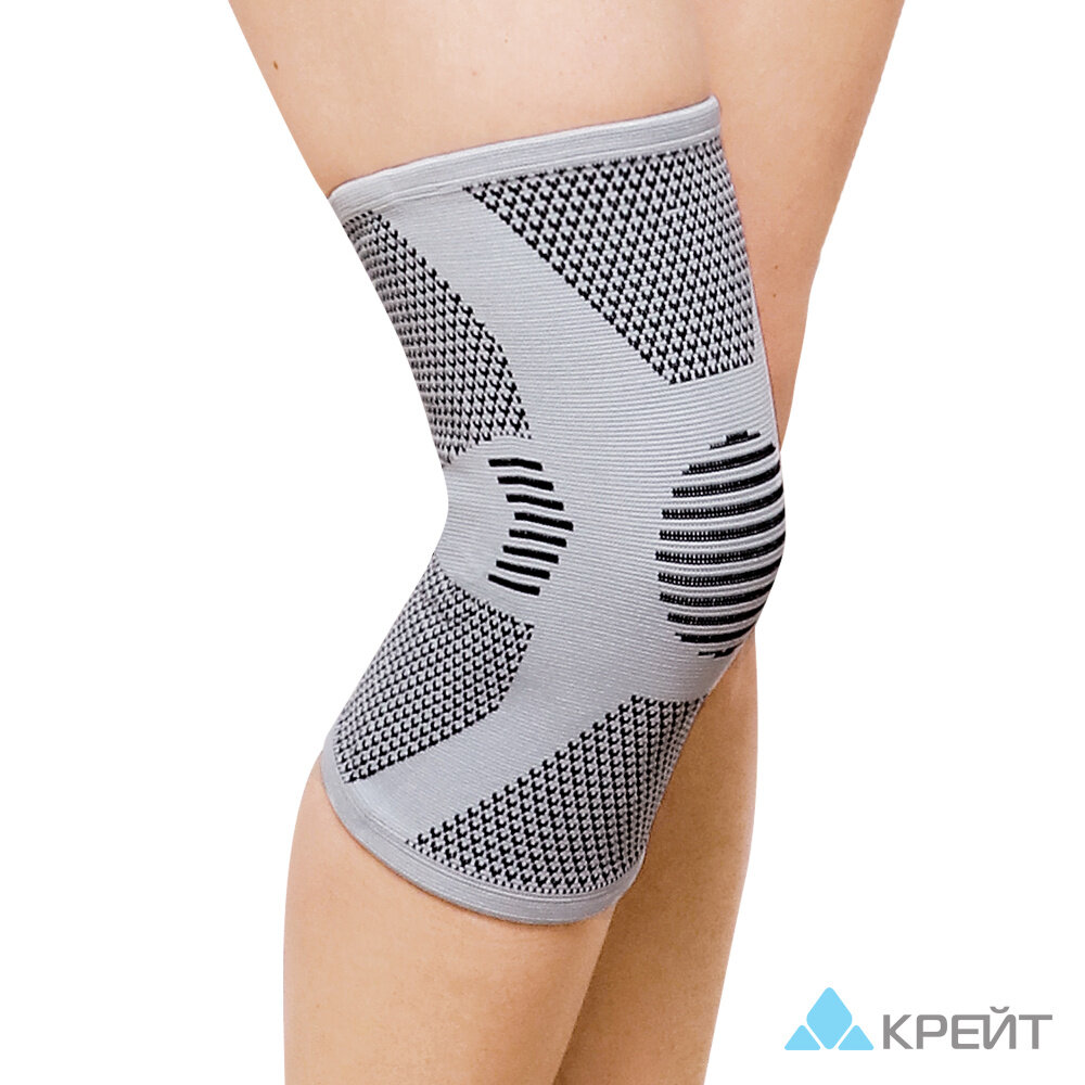 Бандаж для колена У-844, бесшовный, эластичный, компрессионный, №6 (обхват колена 50-54см)