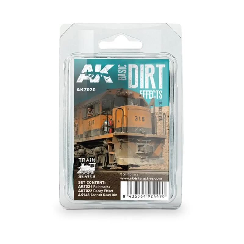 Набор красок AK Interactive Basic Dirt Effects Weathering Set — фото 1