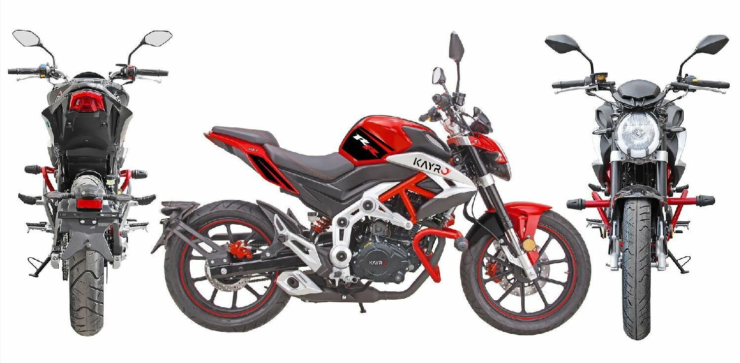 Мотоцикл KAYRO "ROADSTER" 250cc (166FMM, торм. пер/зад. диск, вилка перев. типа, колеса 17)ПТС красный