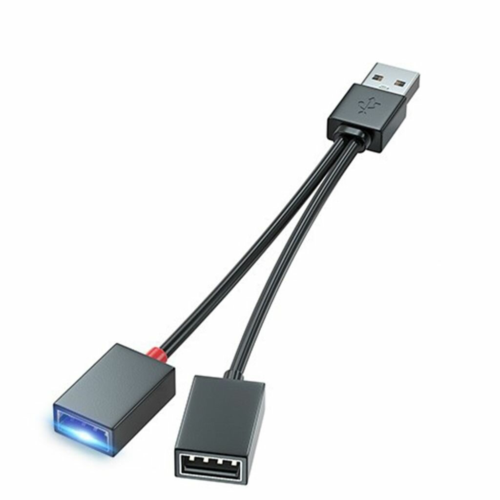 USB-концентратор-разветвитель для мобильного блока питания, автомобиля, компьютера