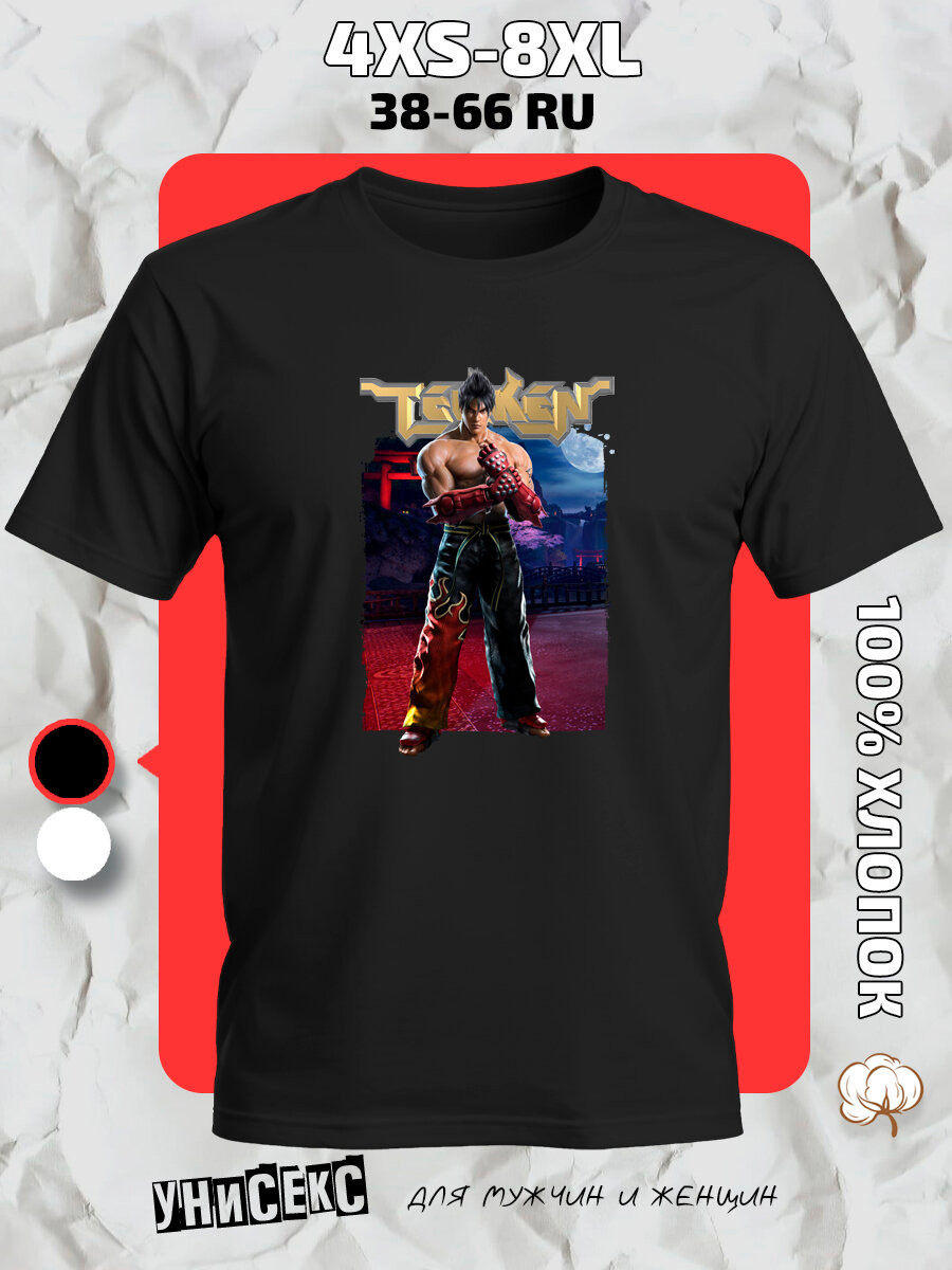 Футболка с принтом игра Теккен Джин