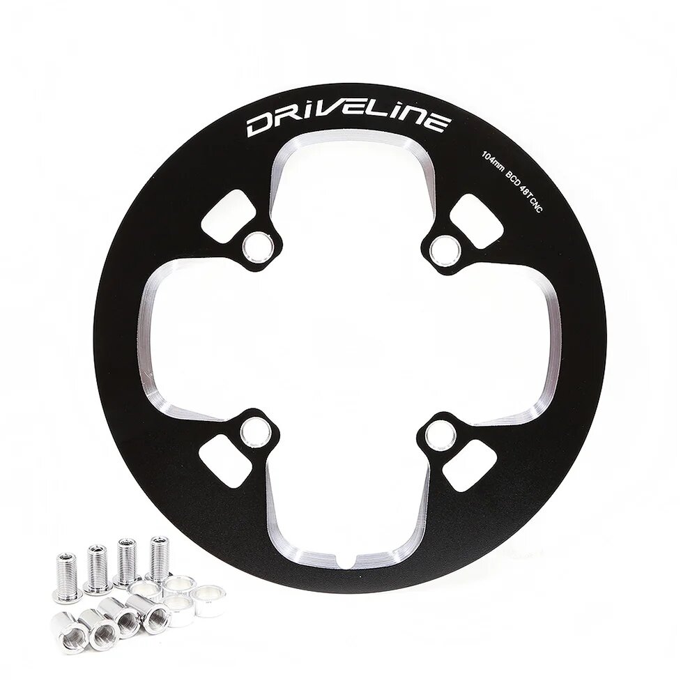 Защита шатунов Driveline BCD104 черная 48T