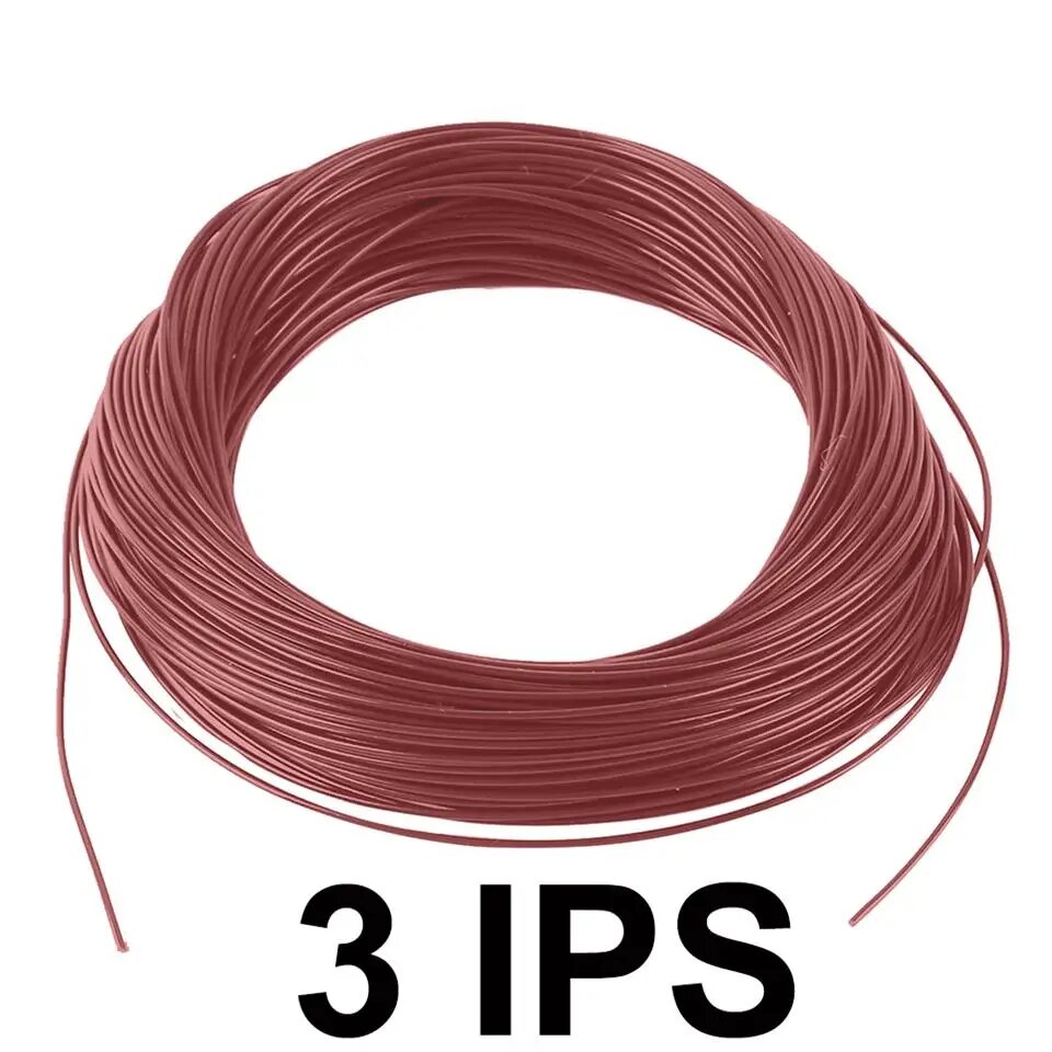 Maximumcatch 3/6 IPS Тонущая леска для нахлыста 100 футов Бордовый, 4.0, Brown 3 ips