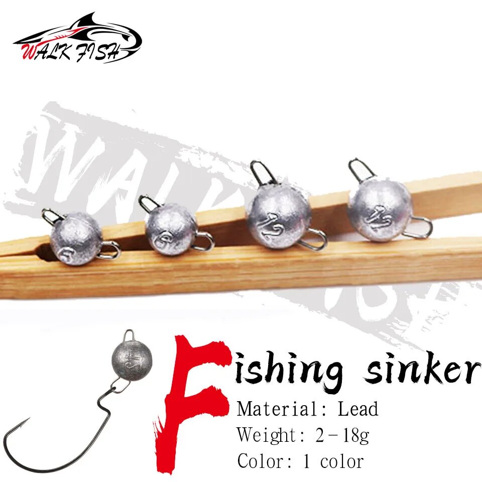 Чебурашки WALK FISH, 5 шт, 2g, высокоуглеродистая сталь