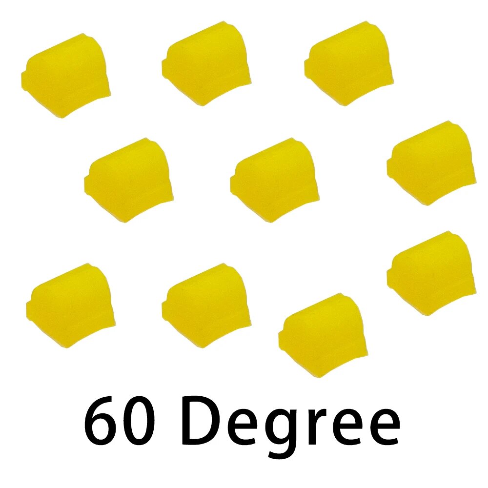 Прорезиненный букинг для камеры Hop Up AEG 60/70/80 градусов Желтый, 10Pcs 60Degree