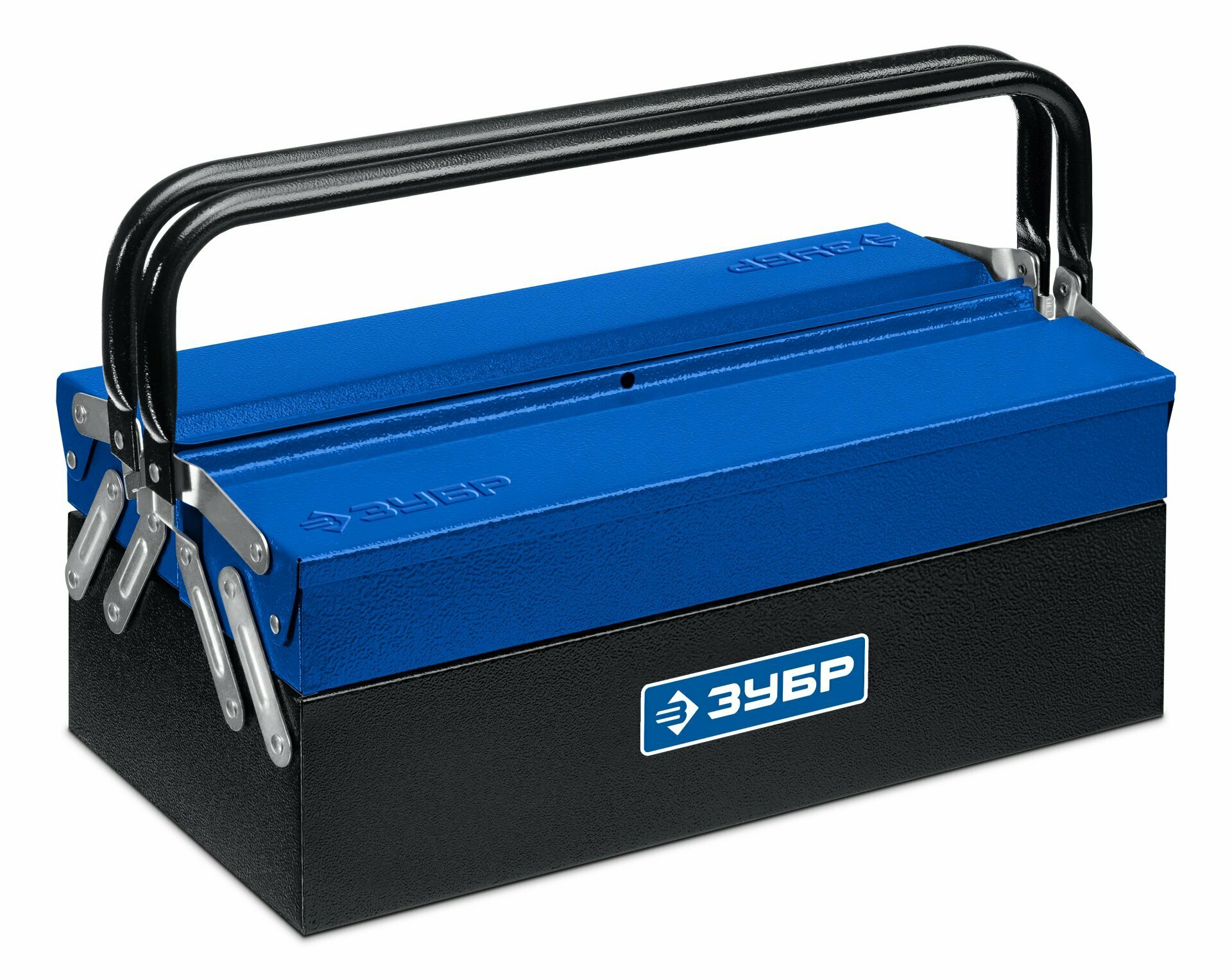ЗУБР ЯРУС-3/17, 430 х 210 х 155 мм, (17″), Металлический раздвижной ящик для инструментов, Профессионал (38355-17)
