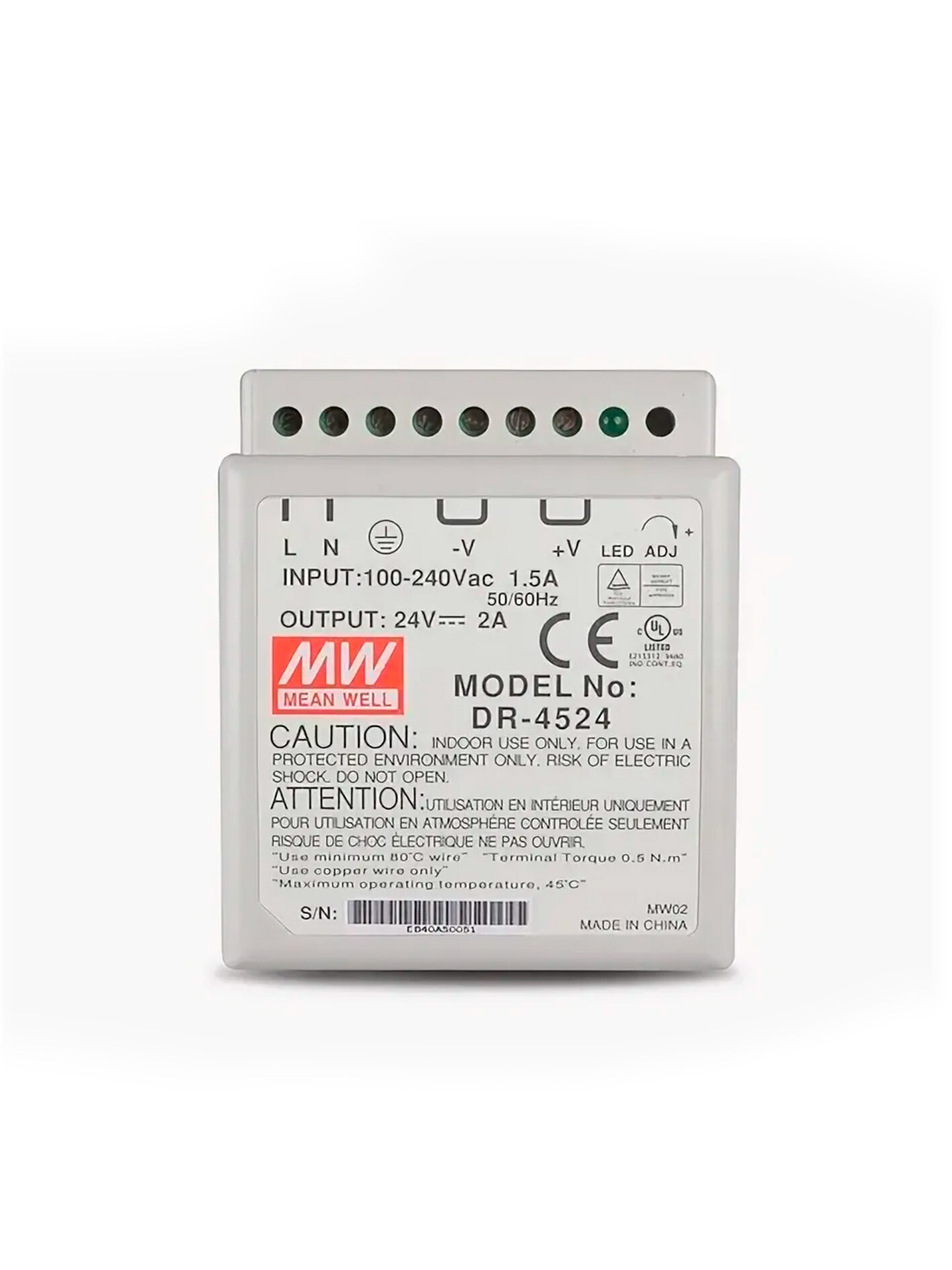 Блок питания Mean Well DR-4524