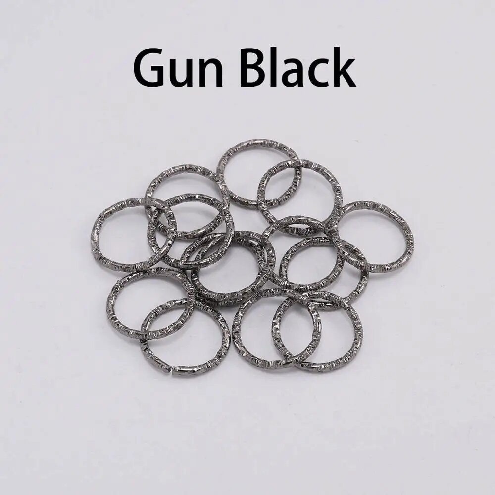Круглые прыгающие кольца St.kunkka 8-20 мм Черный, 100pcs 1.2 x 12mm, Gun Black