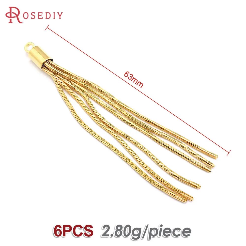 Комплект для изготовления сережек Rosediy 40727-18K Gold Color