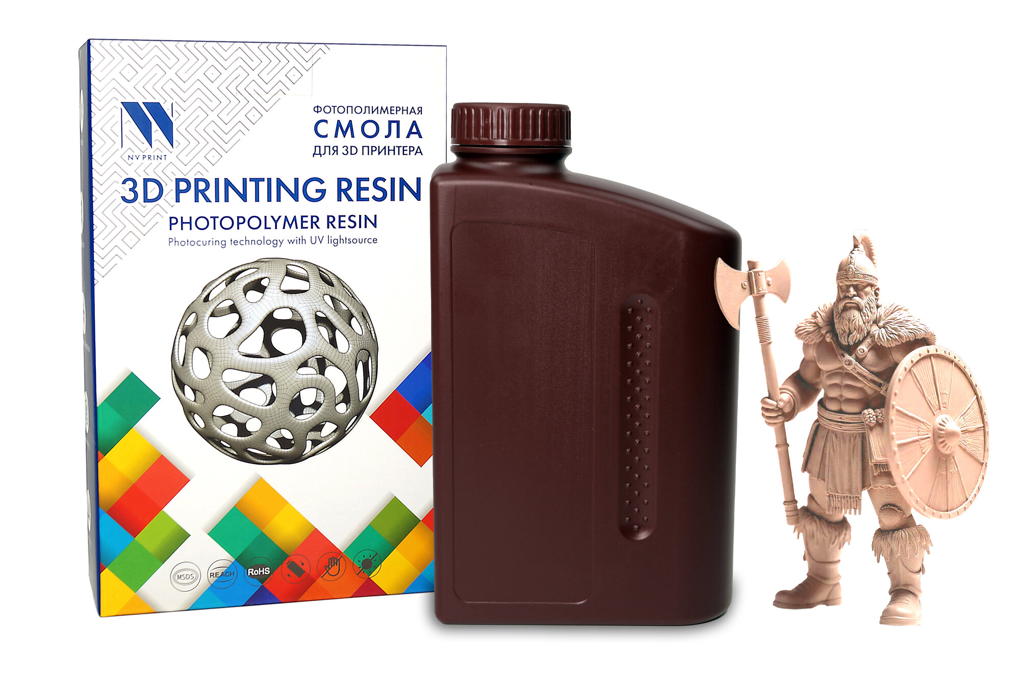 Фотополимерная смола NV PRINT PA Like Resin Beige для 3D печати