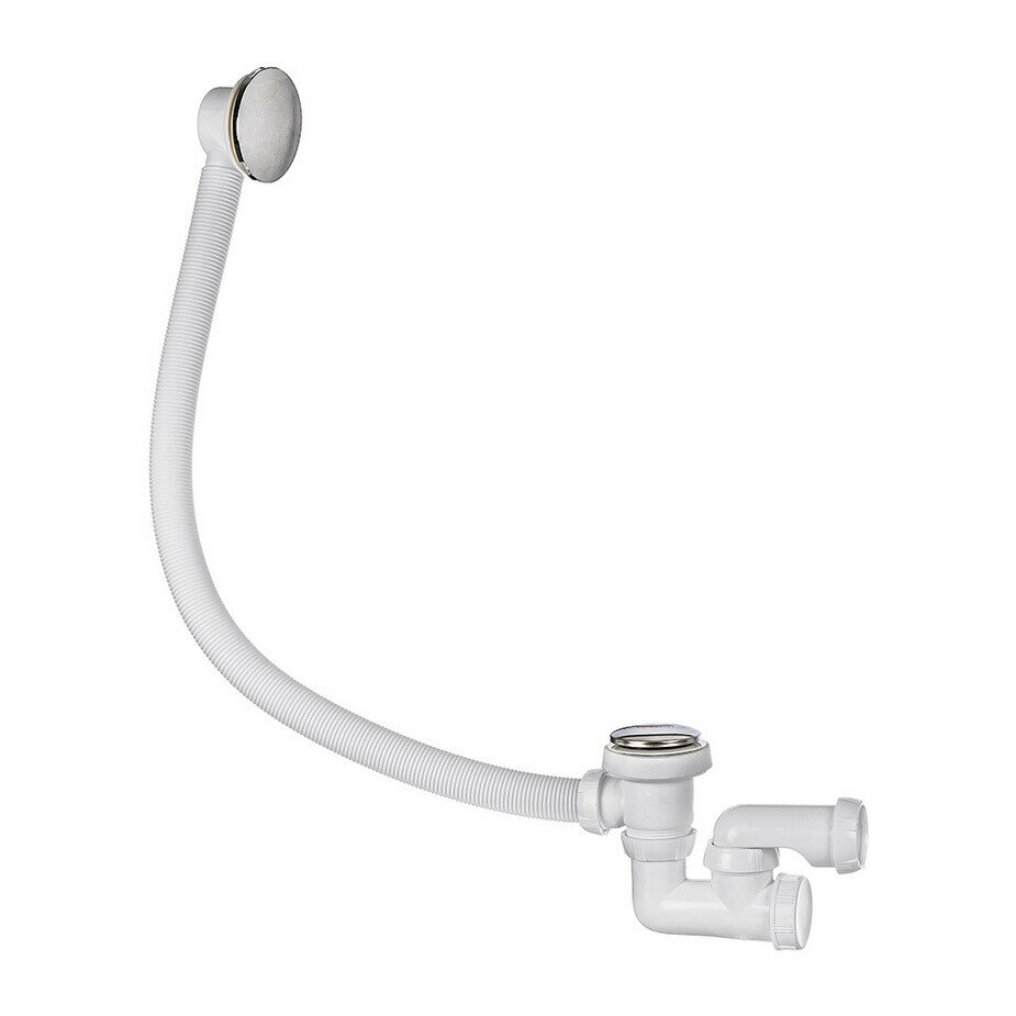 Сифон для ванны 1 1/2х40 мм с выпуском d70 мм клик-клак с соединением 40/50 мм