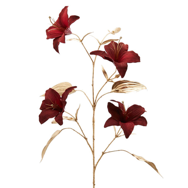 Искусственная ветка Marissa 97 см красная, EDG, 215846-48