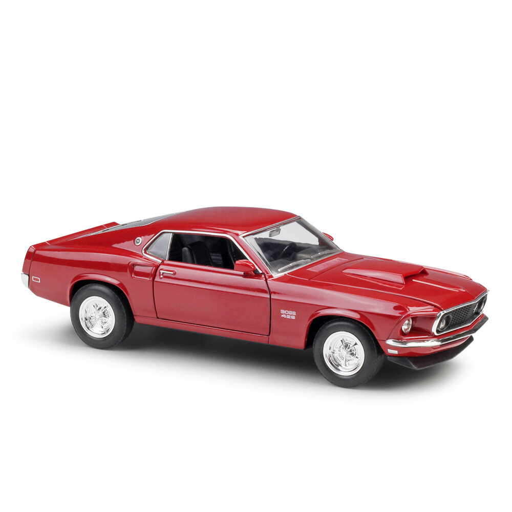 [2025] WELLY 1:24 Ford Mustang 1969 Ford Mustang Boss 429 Модель автомобиля из сплава