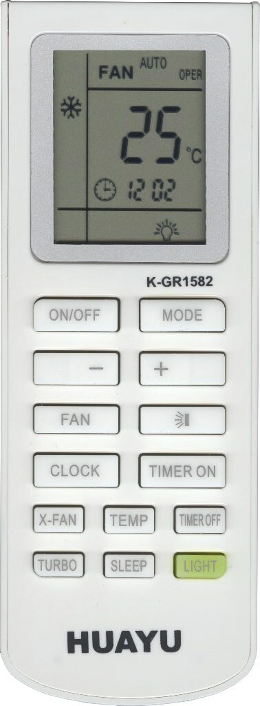 Универсальный пульт Huayu K-GR1582 для Gree