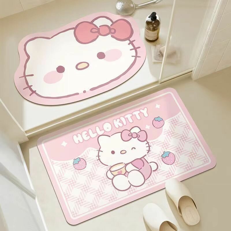 Ковер для ванной комнаты Hello Kitty, ковер для спальни, 60x90 см, две упаковки, стиль 4
