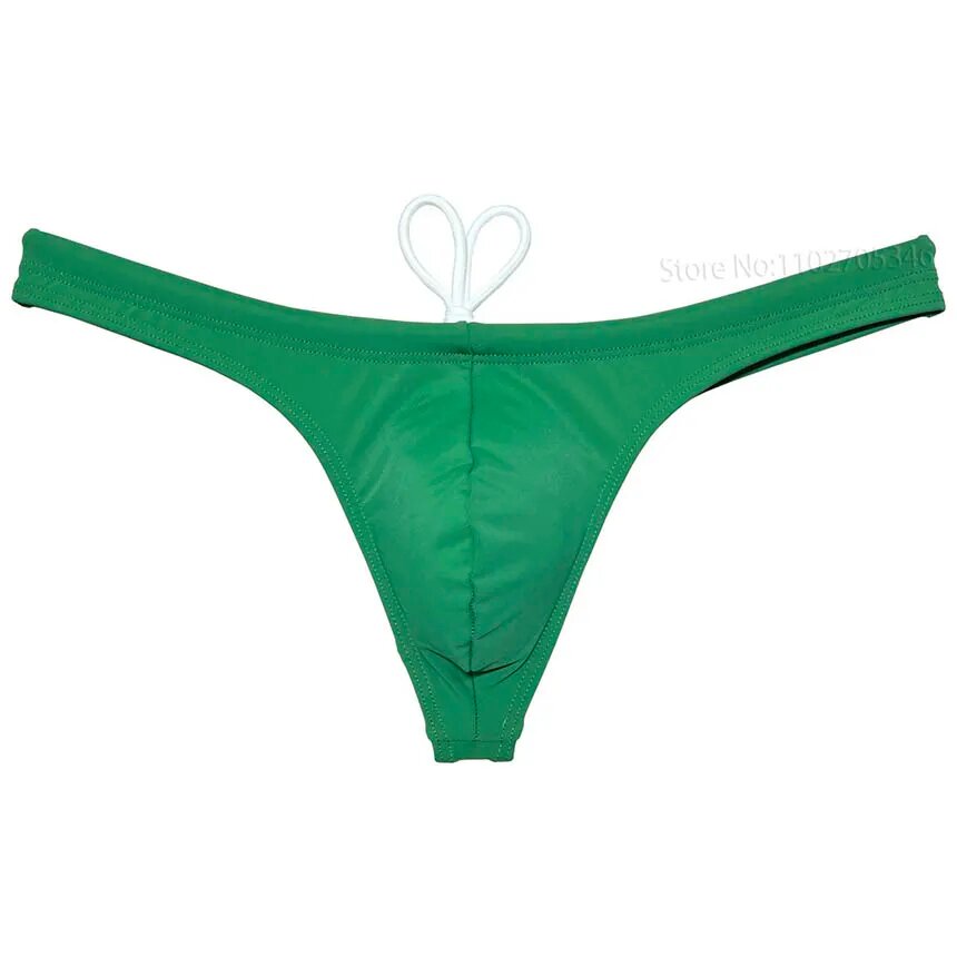 JAXFSTK мужские плавки стринги из нейлона и спандекса яблочно-зеленые Зеленый, XL, Темно-зеленый, Dark Green