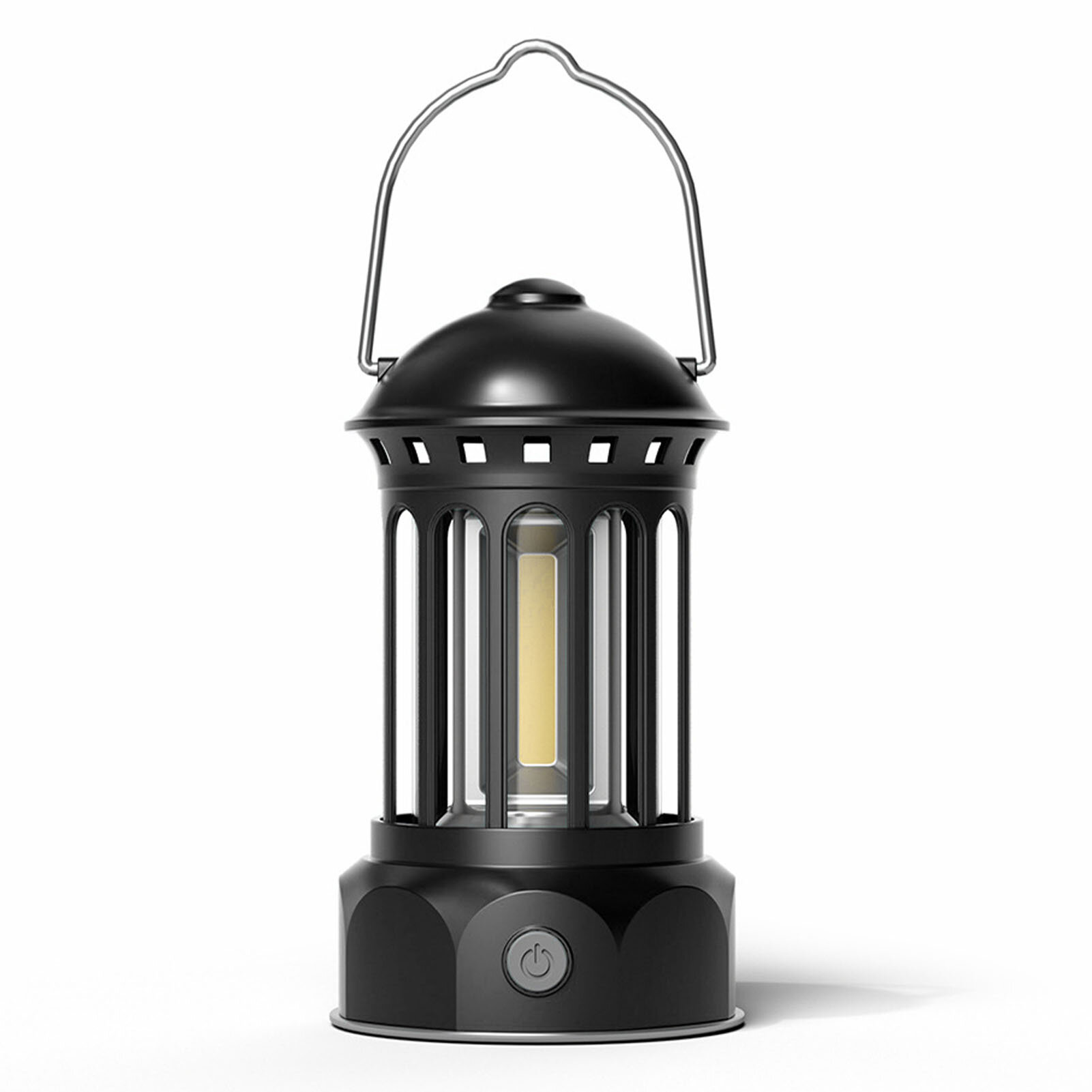 COB Кемпинг Фонарь Ретро ABS Хромированный Железный Портативный Походный Светильник для Рыбалки на Открытом воздухе