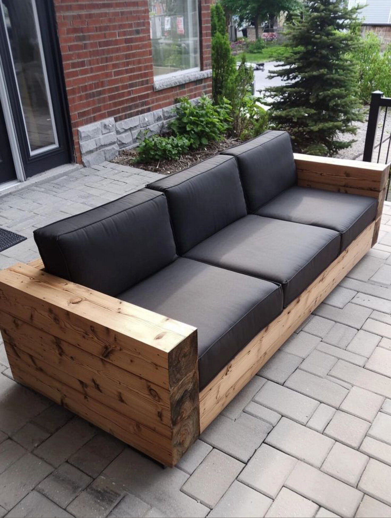 Диван лофт массив (брус)