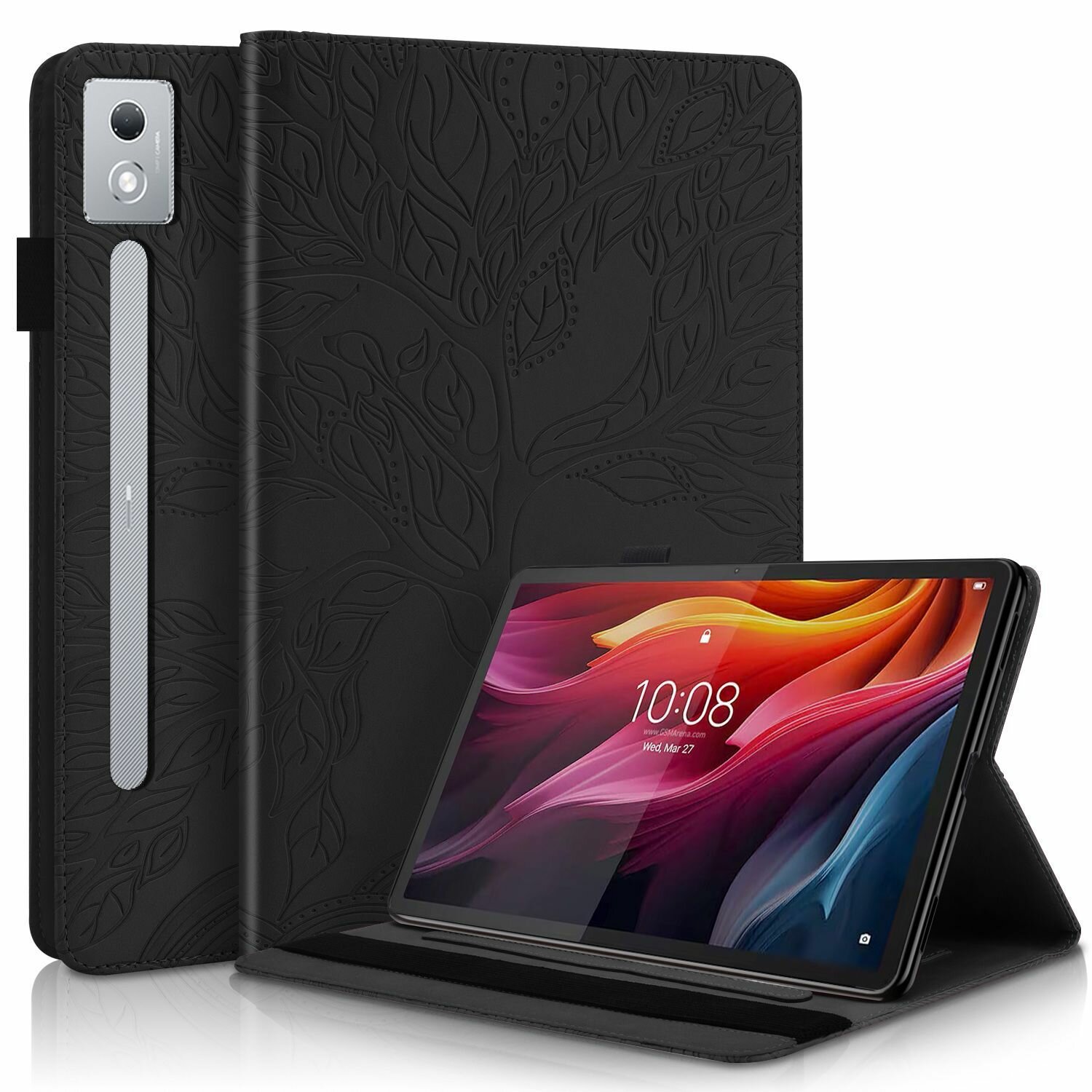 Чехол премиальный для планшета Lenovo Tab Pro 12.7 inch 2025 / Xiaoxin Pad Pro 12.7 2025 Защитная оболочка с рисунком Древа жизни