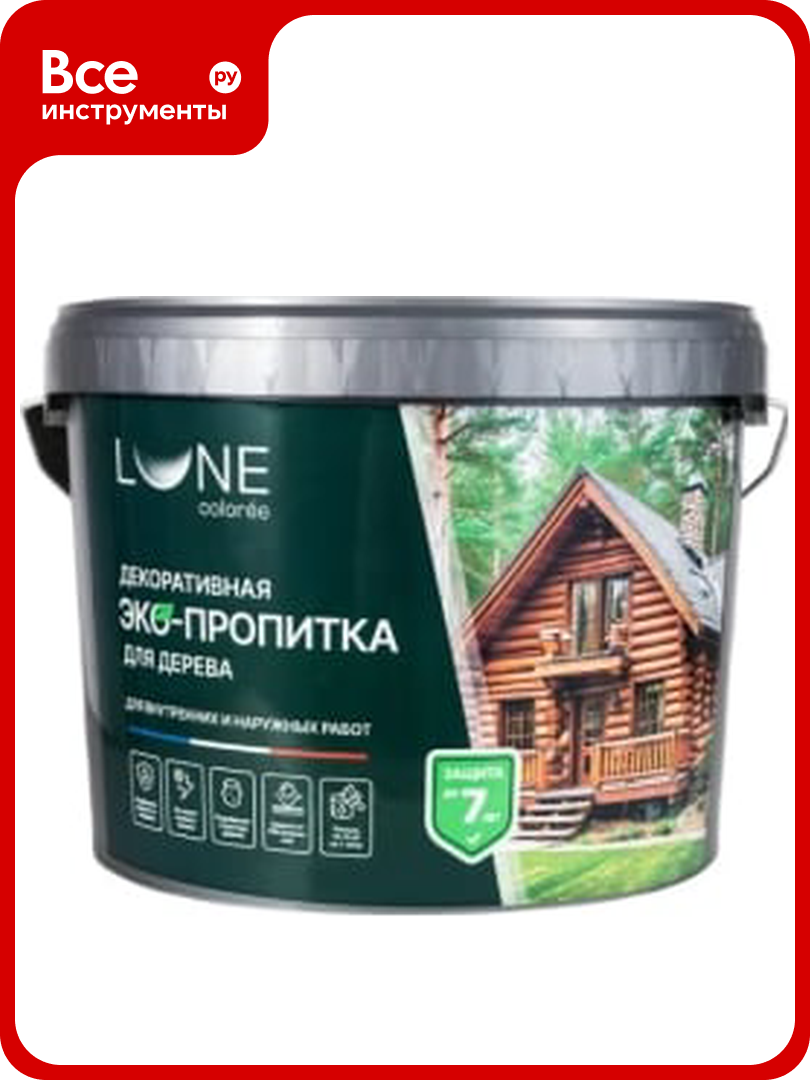 Декоративная ЭКО- пропитка Lune Coloree Махагон (9л) 33794