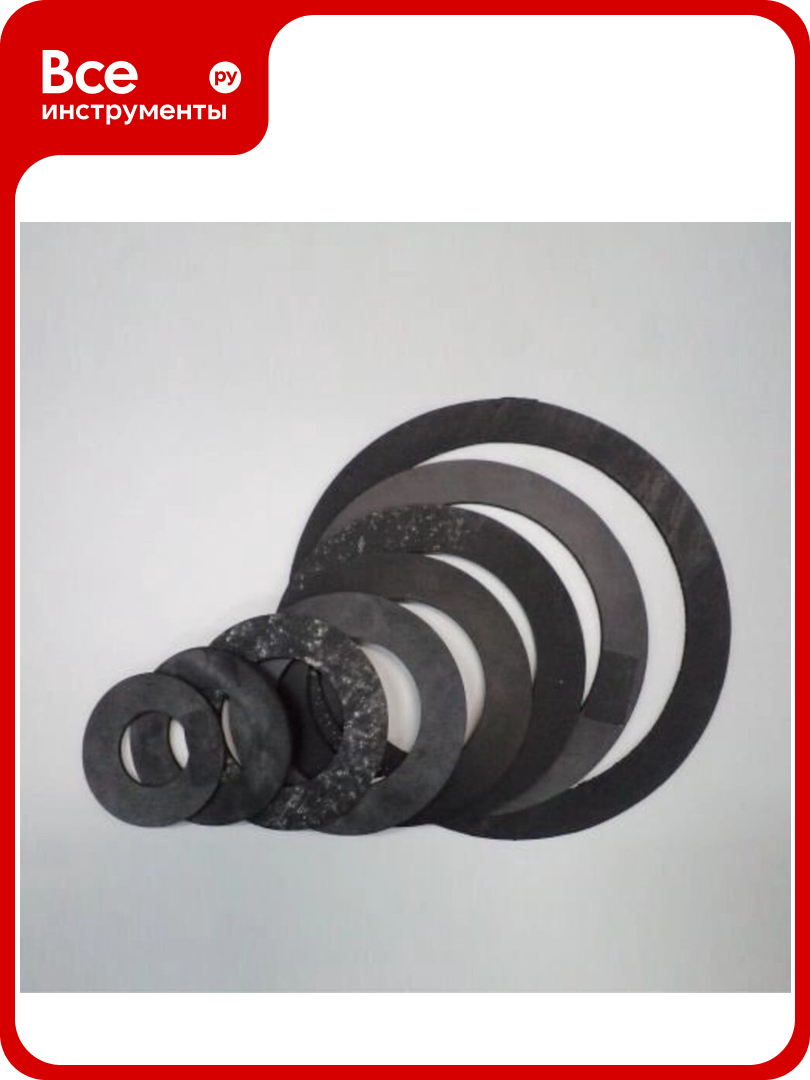 Прокладка ООО ПКФ Сварком фланцевая D 80, резина, 10 шт s015317