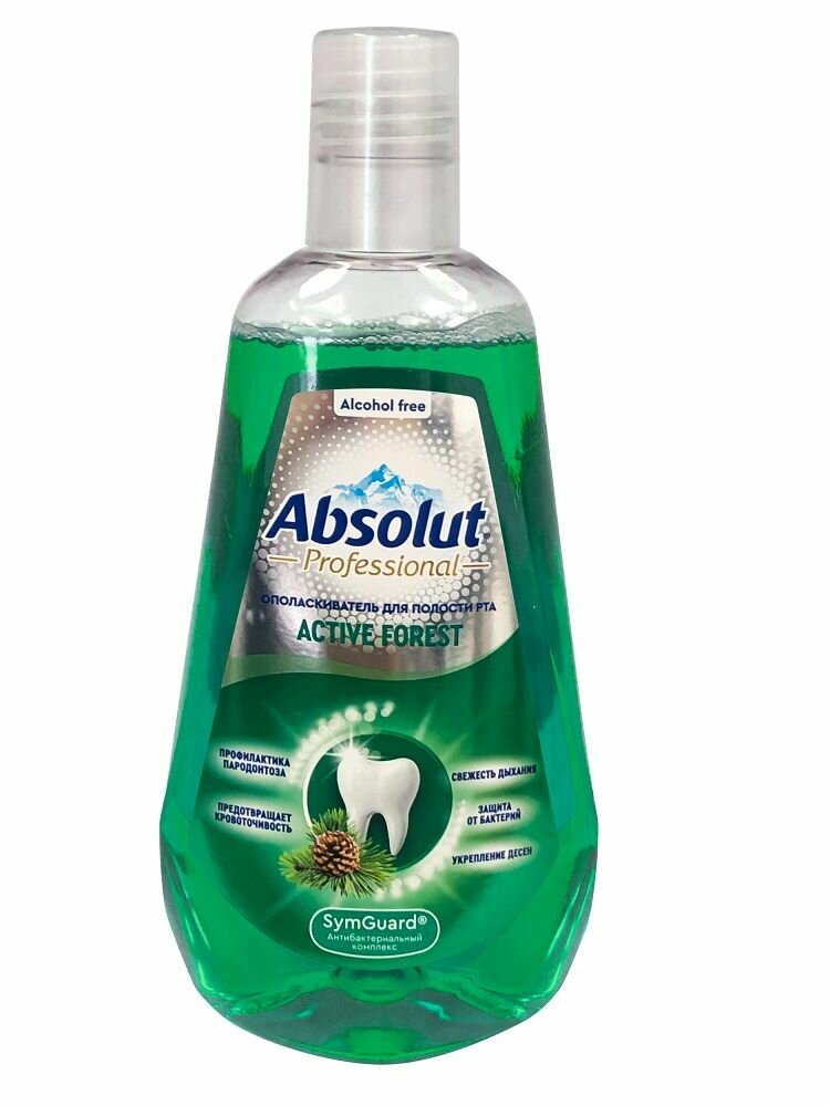 Ополаскиватель для полости рта ABSOLUT Professional Active Forest, 500 г