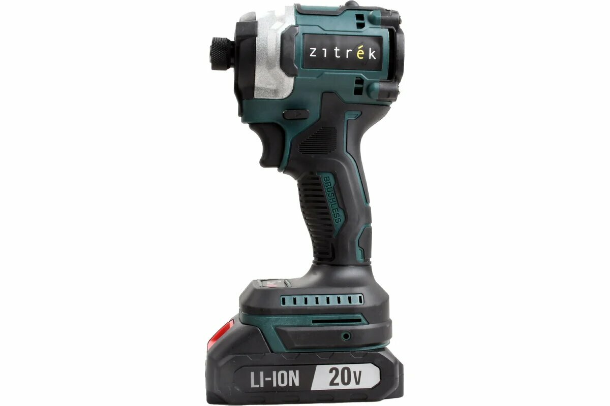 Винтоверт аккумуляторный ударный бесщеточный Zitrek DKIS20 PRO в кейсе, 20В, 200 Нм, 2x4.0Ач 085-1018