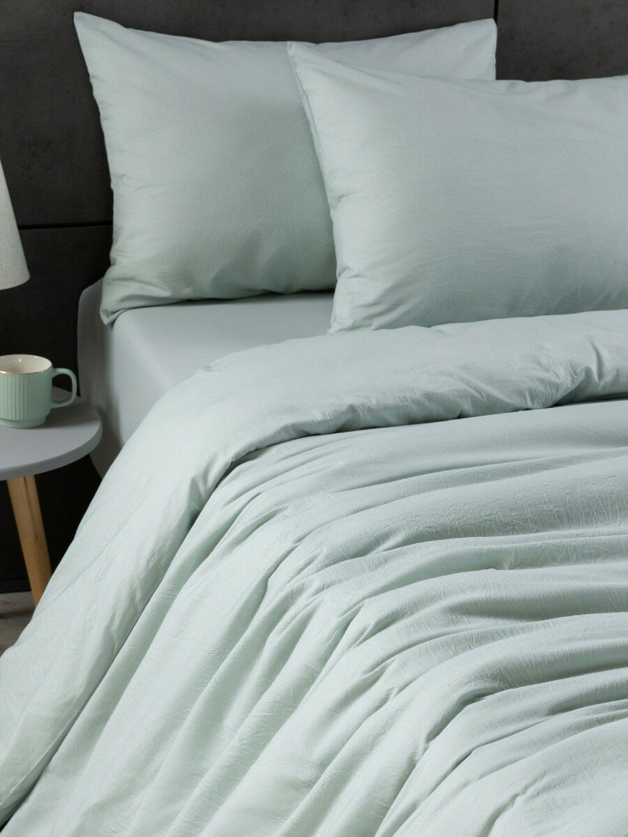 Постельное белье Askona (Аскона) Organic Cotton (евро) Фисташковый