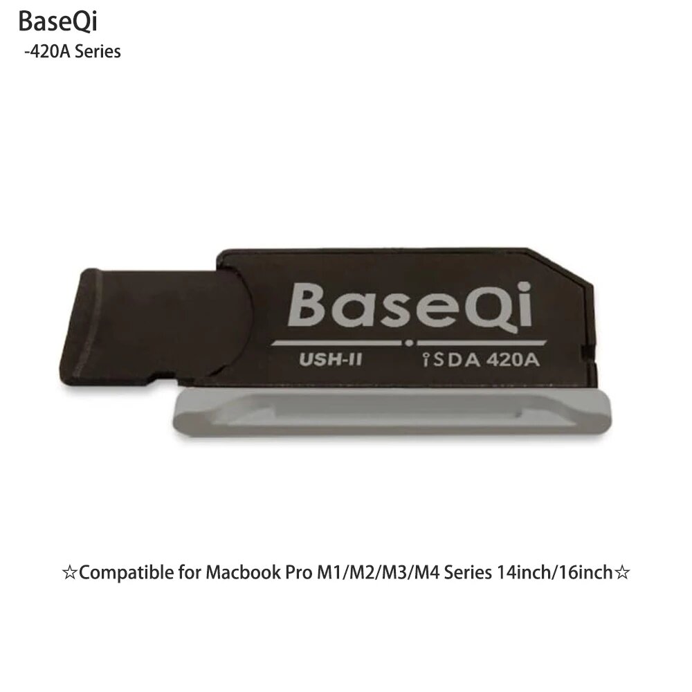 BASEQI кардридер microSD, алюминиевый, 420AS, для MacBook Pro — фото 1