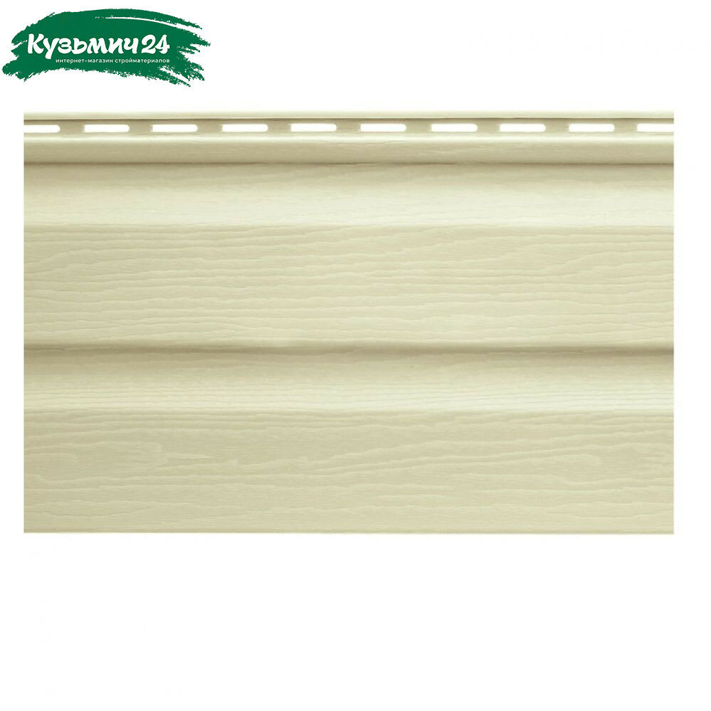 Сайдинг панель 3.66 м винил бежевая, 2 шт.