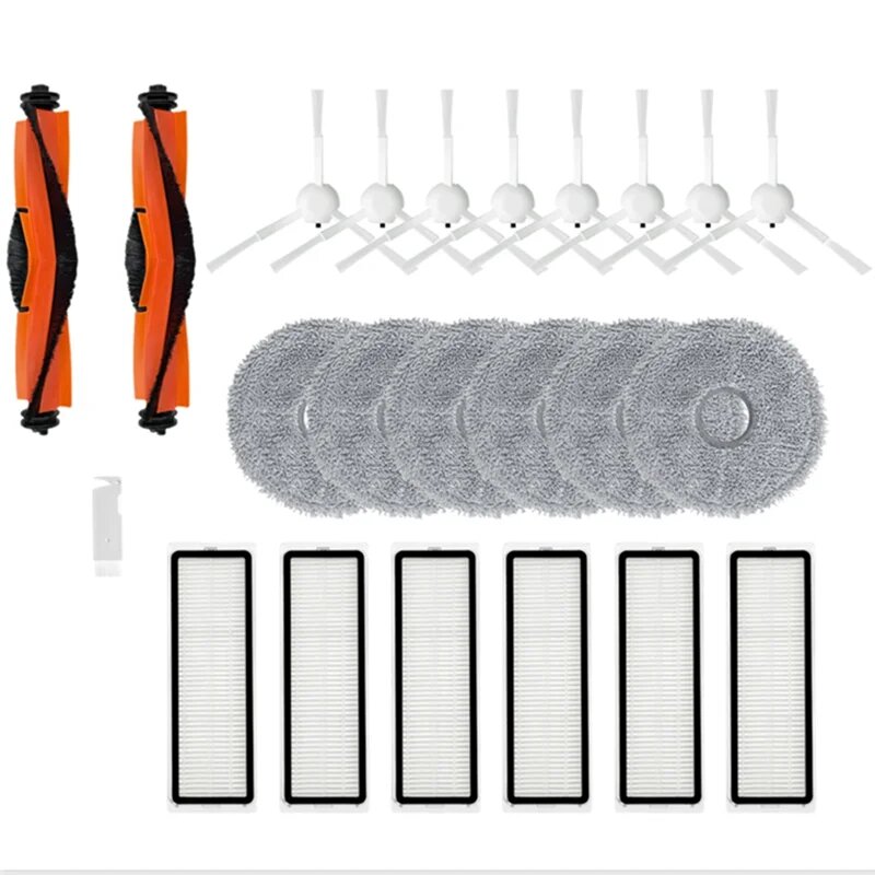 A16F-для Xiaomi Mijia 3S 2Pro B108CN B113CN Ролик для робота-пылесоса Основная боковая щетка Hepa-фильтр Запчасти для швабры, As shown