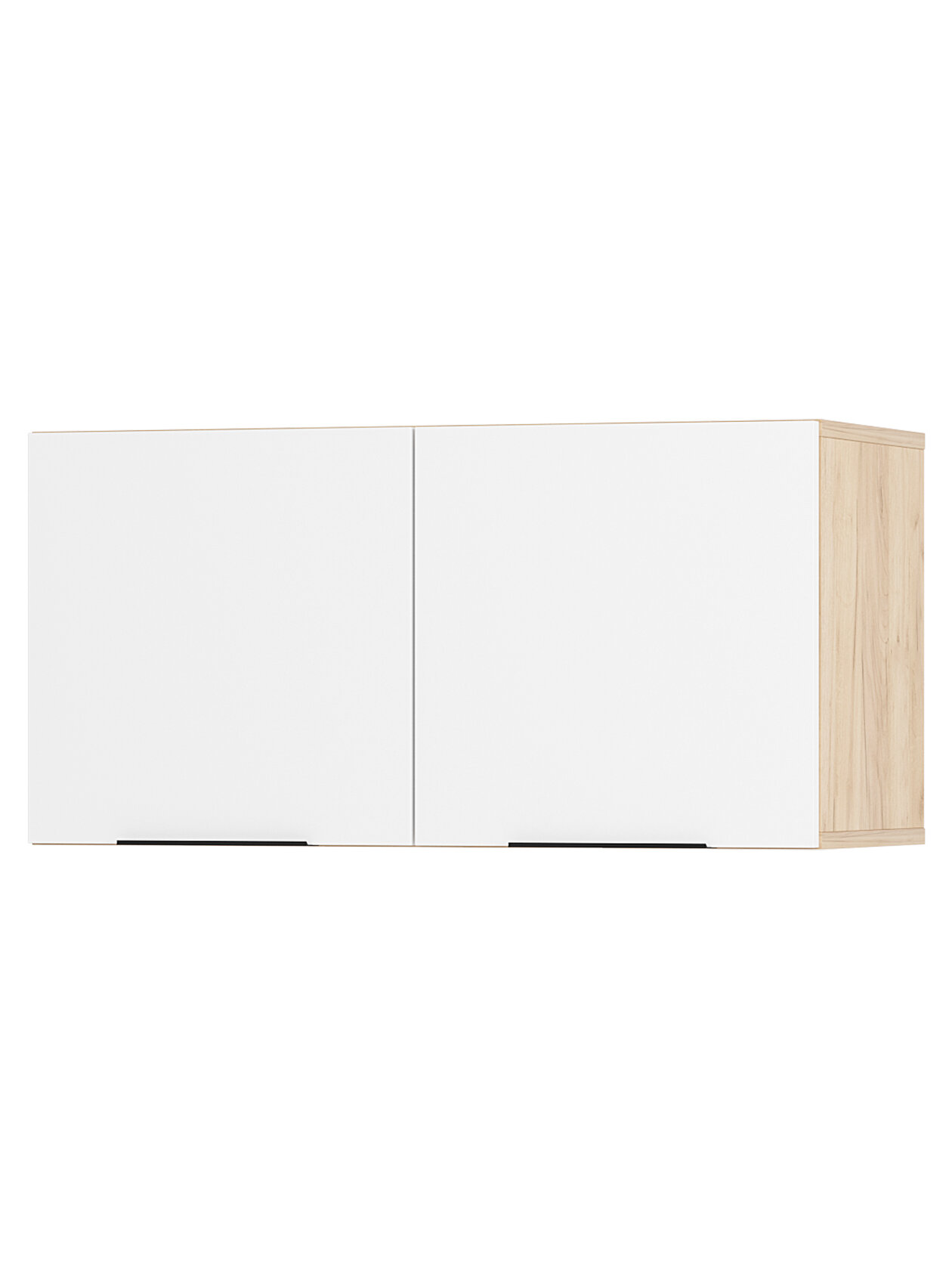 Навесной шкаф Роби с полкой, с доводчиками, 80х35х40 см, Дуб Крафт золотой / Белое дерево