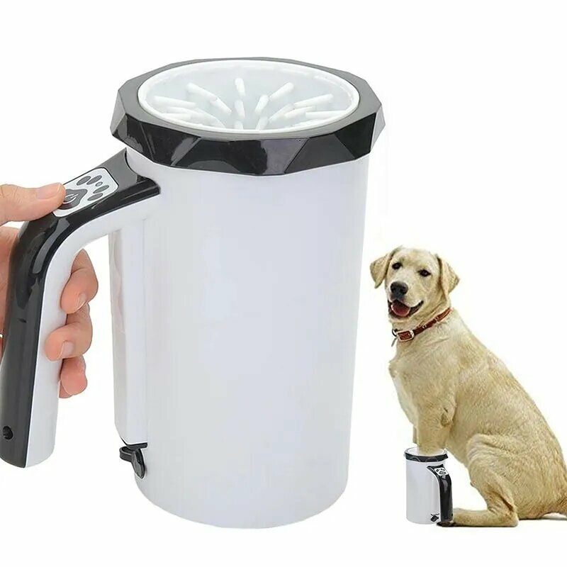 Лапомойка "Для Собак Крупных", для автоматического очищения лап собак, USB-перезаряжаемая, черная