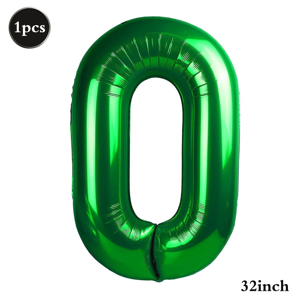 Воздушные шары EsenTroye многоцветные 32 дюйма 1-9 Зеленый, Green 1pc