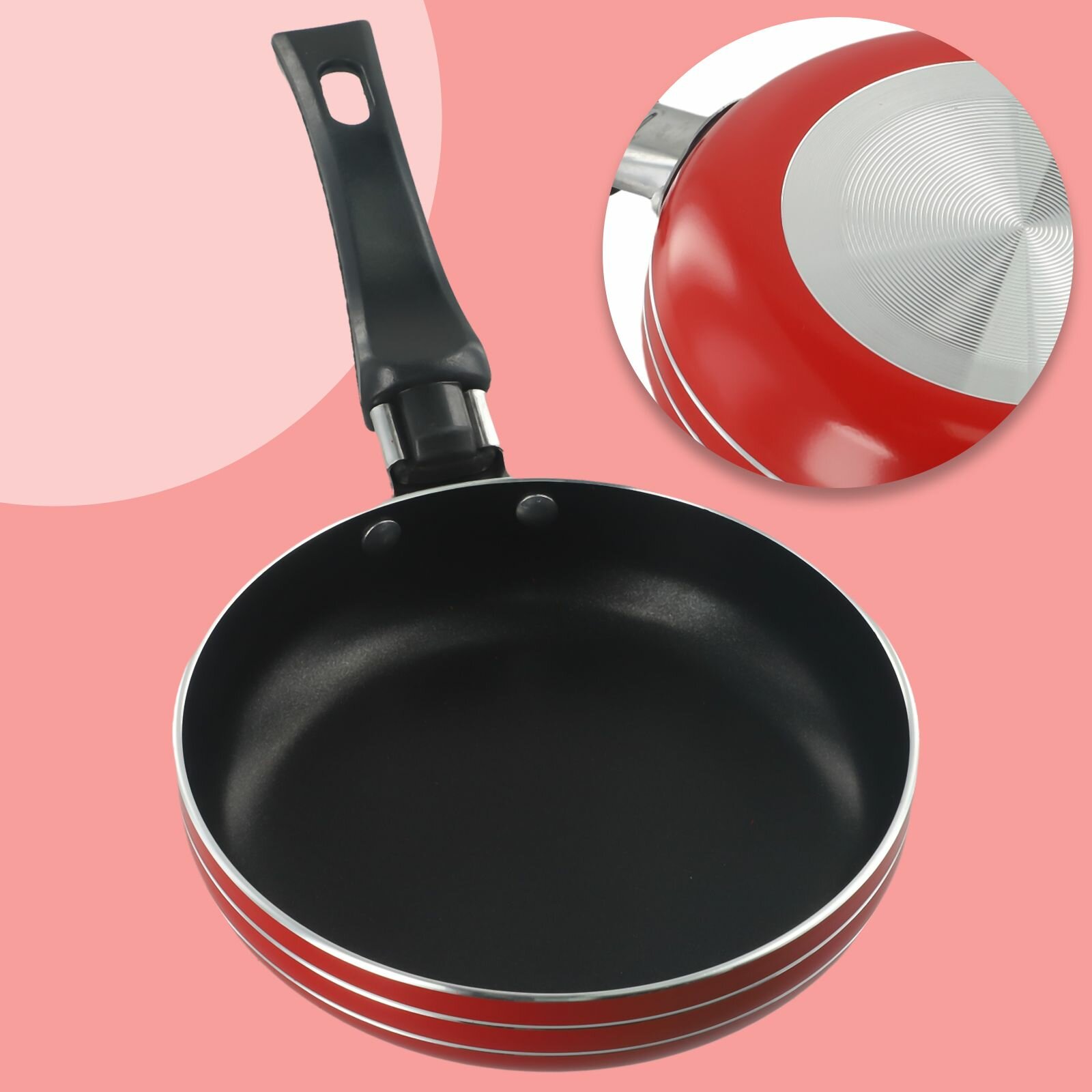 Frying Pan , 16 cm, without lid, with fixed handle — фото 1