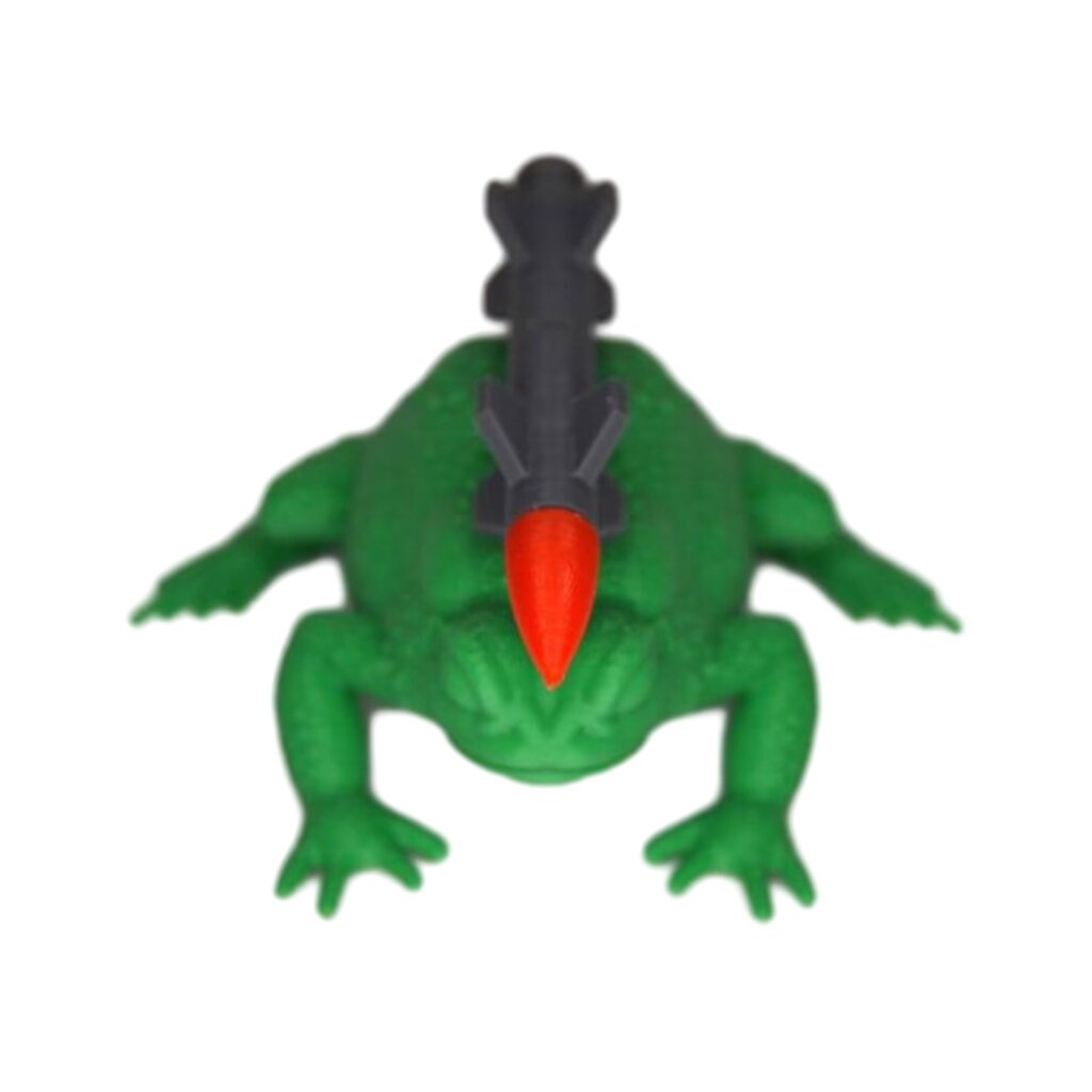 Рождественская подвеска-ракета в виде Жабы