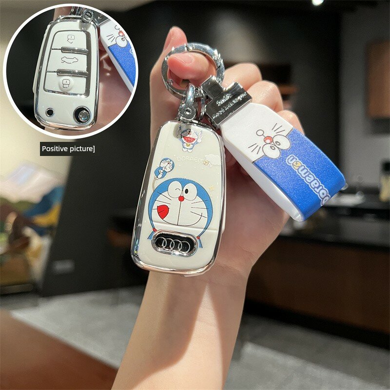 Подходит для автомобильного ключа Audi Q3 Q2L Q5L с пряжкой A3L A4L A5 A6L A7 сумка A8 мультяшный чехол для мужчин и