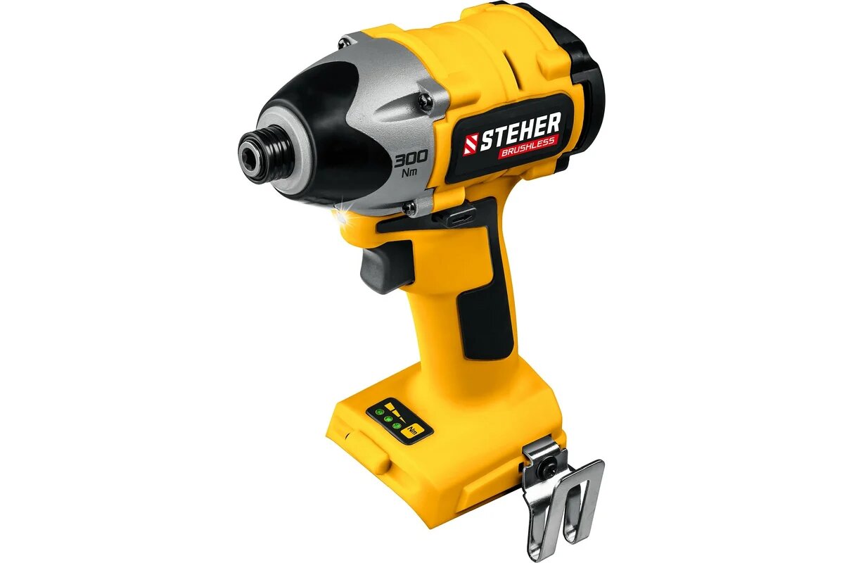 Винтоверт аккумуляторный STEHER CSB-300 20В, 160/260/300 Нм, без АКБ