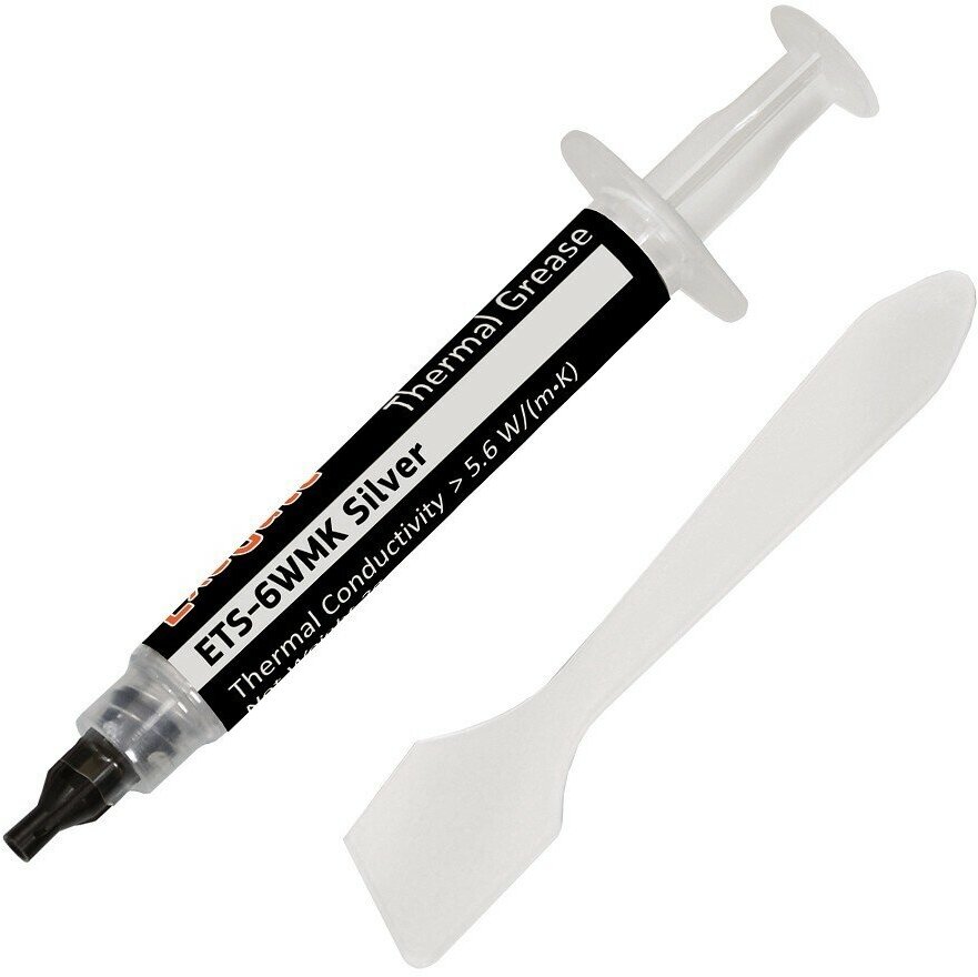 Термопаста Exegate ETS-6WMK Silver, Шприц 5.6Вт/(м/К) 30г