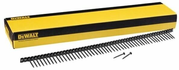 Шурупы в ленте DEWALT DWF4100350, по гипсокартону к деревянным направляющим, 35 мм, (1000 шт.)