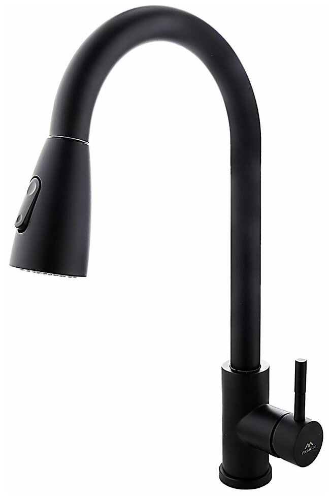 Смеситель для кухни Черный FASHUN A56109-7