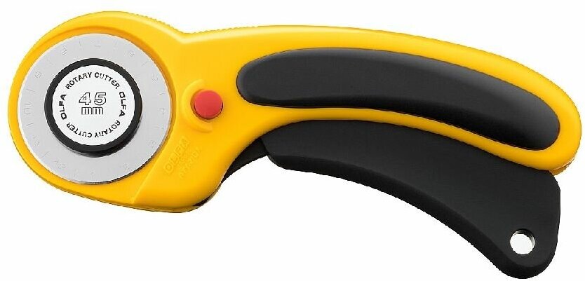 Нож OLFA с круговым лезвием 45 мм и пистолетной рукояткой 12 режущих секторов