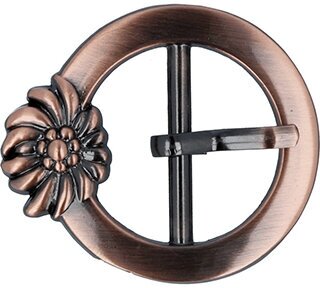 GB 1403 Micron пряжка медная 35x40 мм №15 шлифованная для ремней кожаных изделий