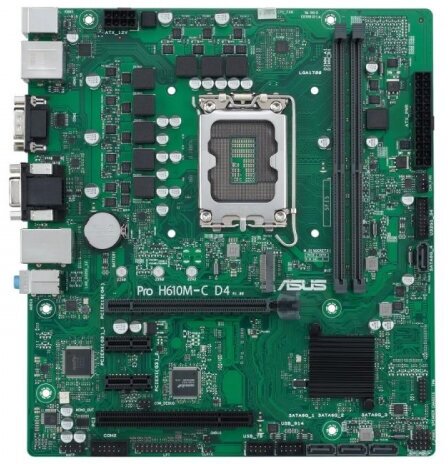Материнская плата Asus Pro H610M-C D4-CSM (LGA1700, mATX)