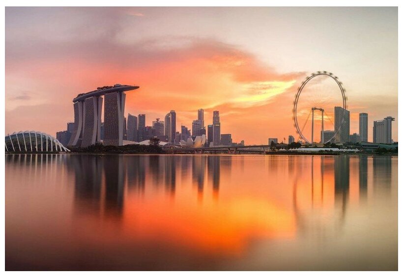 Фотообои Milan Закат, M6047, 200х135 см, виниловые на флизелиновой основе