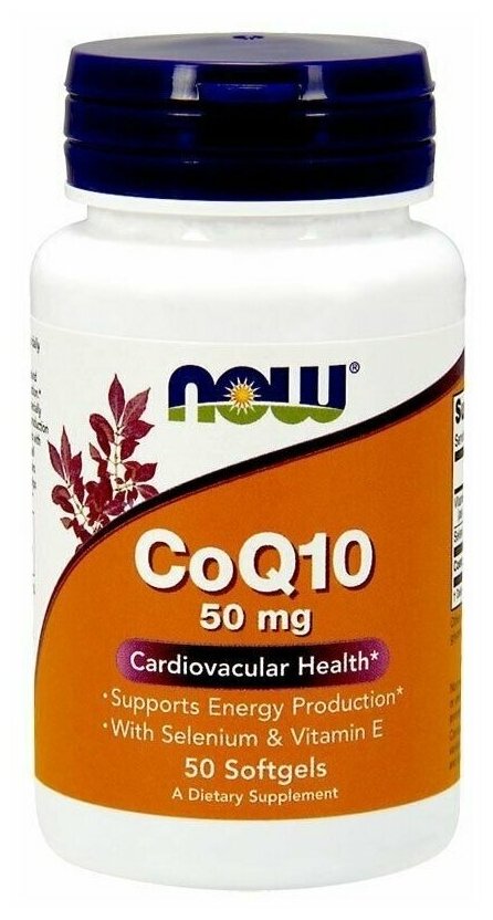 NOW CoQ-10 50 mg +VIT E 50 softgel