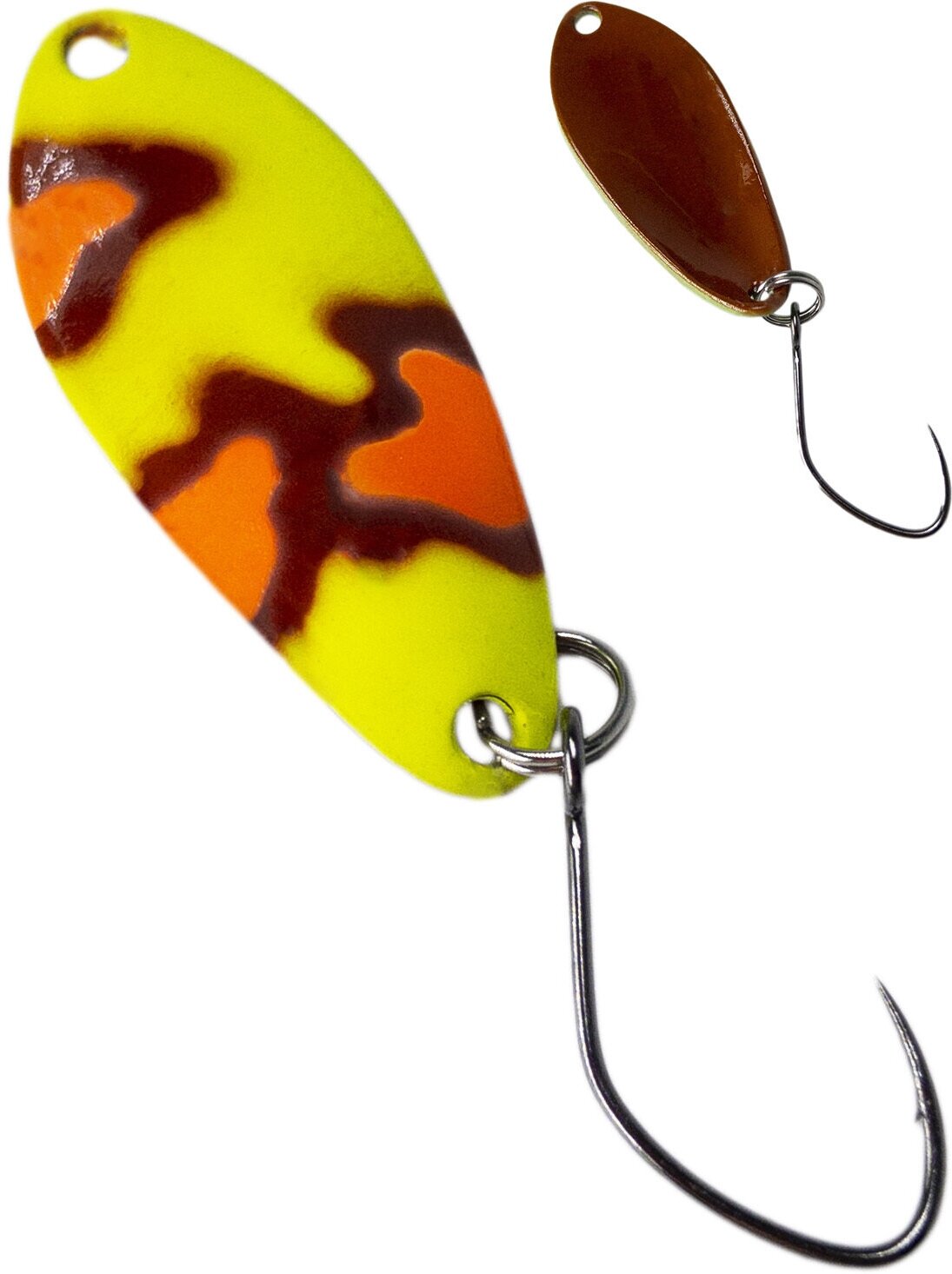 Набор 2ШТ Блесна колебалка Зябликов Пиксель 3 см. 3.6гр fluo