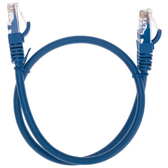 Патч-корд U/UTP Rexant cat 6, медь, LSZH (негорючий), 0,5 м, RJ45-RJ45, 26AWG, синий