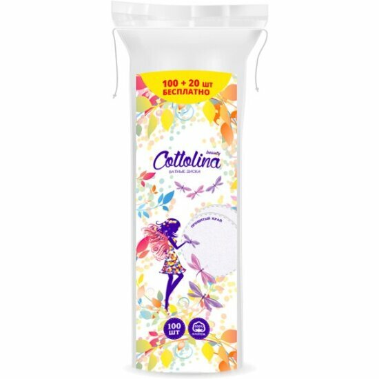 Ватные диски Cotto lina, 100+20 шт