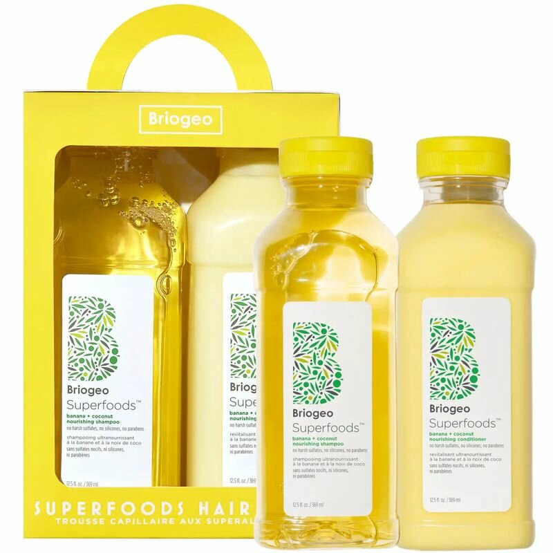 Набор для волос: шампунь + кондиционер Briogeo Banana + Coconut